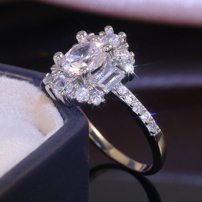 Huitan Wedding Anniversary Rings For Women With Mi... – Vicedeal