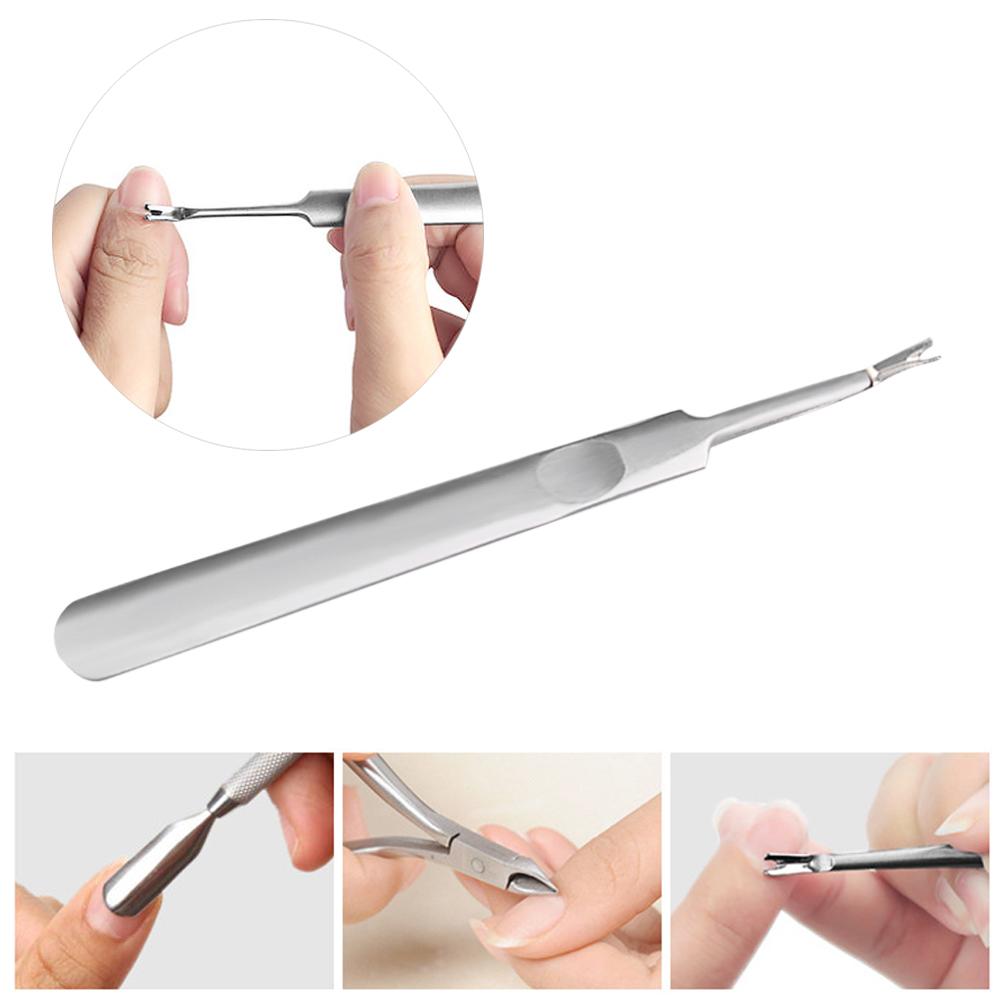 1Pcs Rvs Double Head Cuticle Pusher Voor Manicure ... – Vicedeal
