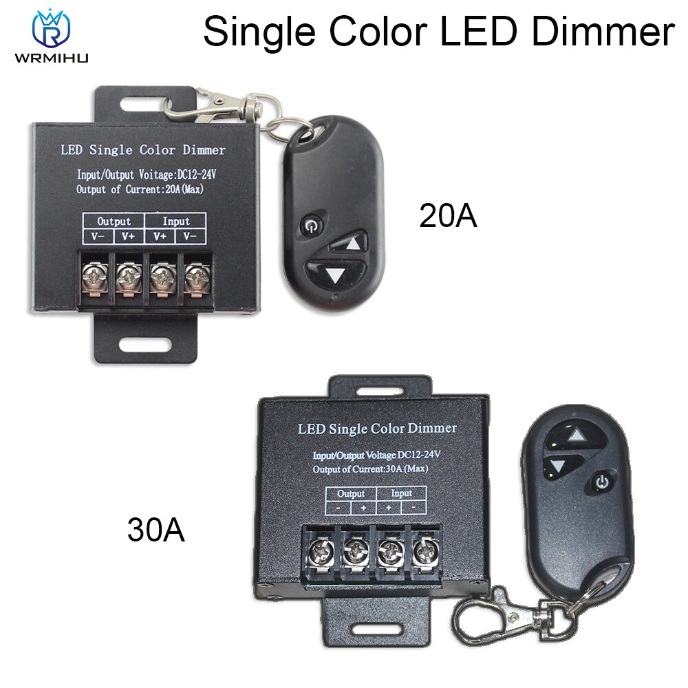 DC12-24V 3 Toetsen 20A 30A Led Dimmer Draadloze Rf... – Vicedeal