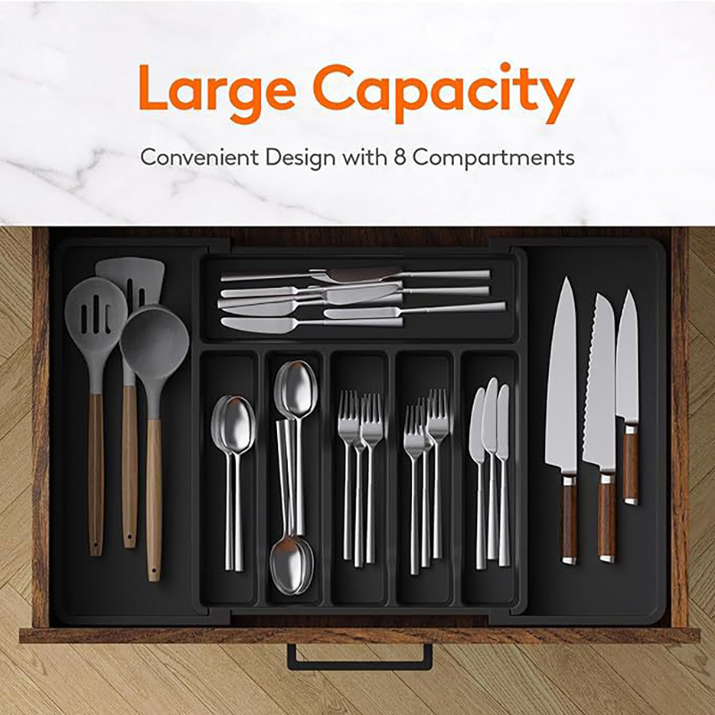 Expandable Cutlery Drawer Organizer, Adjustable Ki... – Grandado