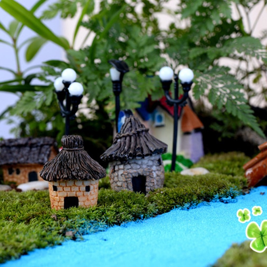 Moss Micro Landscape Decoration Thatched Cottage H... – Grandado