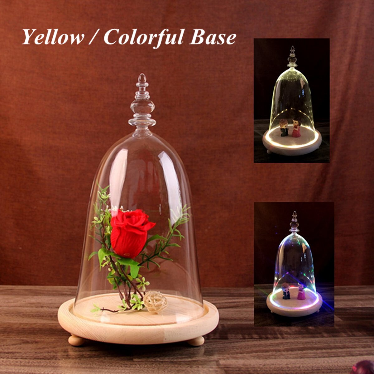 Home Decor Vases Glass Flower Display Cloche Bell ... – Grandado