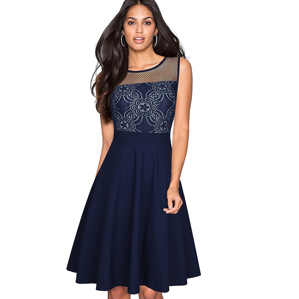 Nice-Altijd Elegante Bloemen Kant Mesh Patchwork J... – Grandado