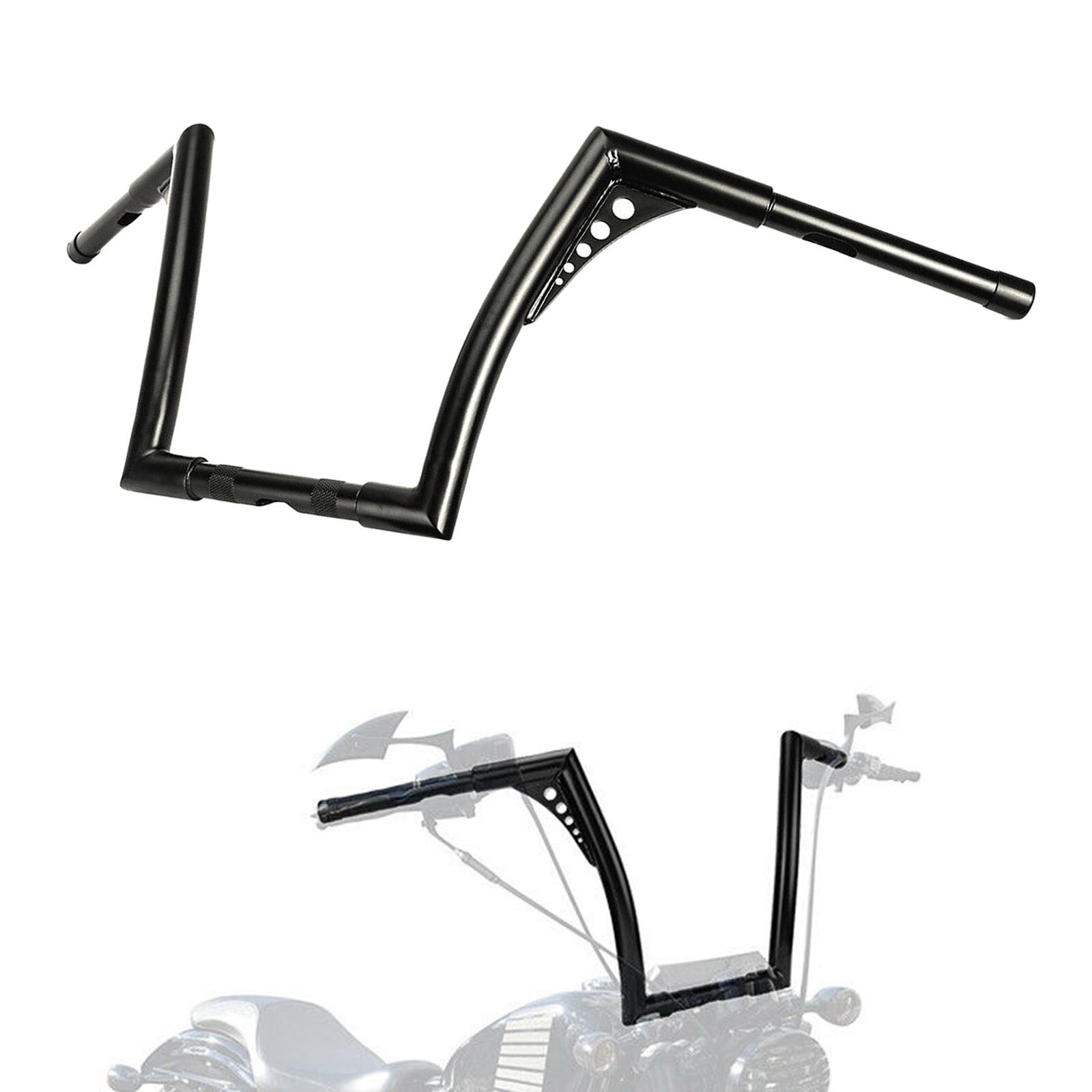 Motorcycle Motorbike Handlebar Rise Ape Hangers 12... – Grandado