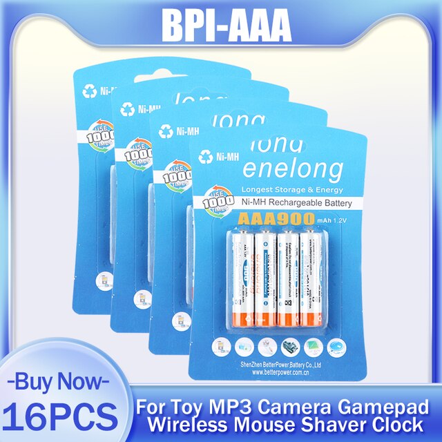 4-20PCS BPI 1.2V 900mAh 10440 AAA Ni-MH Rechargeab... – Grandado