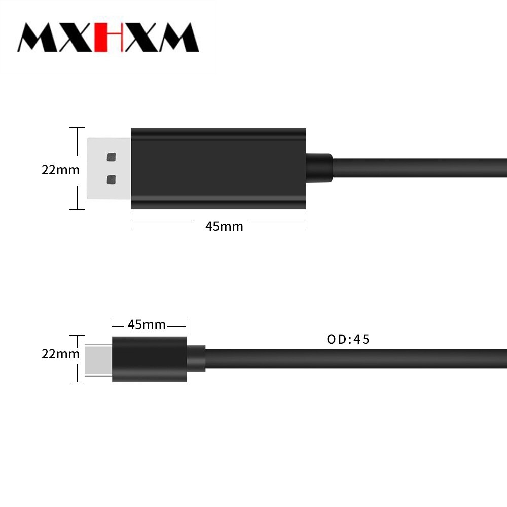 Mxhxm USB-C3.1 Naar Dp Adapter Kabel 4K Hd Output ... – Grandado