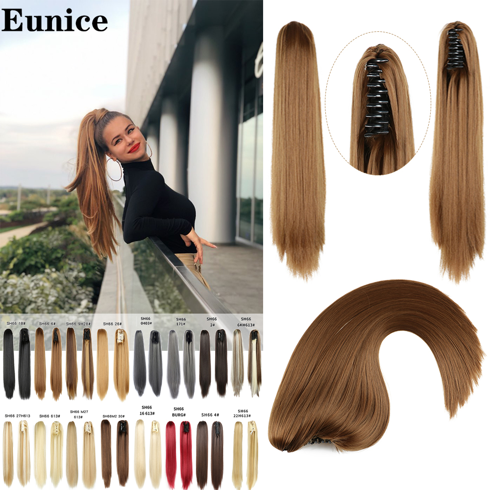 Rechte Synthetisch Haar Clip In Hair Extension Bru... – Vicedeal
