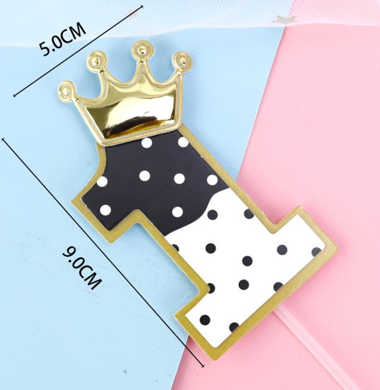 1pc Cute Diamond Birthday Cake Topper Pink Blue Bo... – Grandado