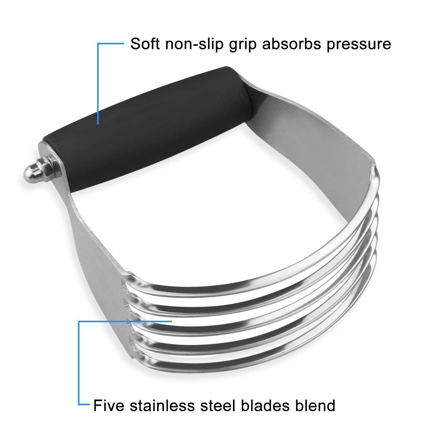 Pastry Cutter & Dough Scraper Set,Stainless Steel ... – Grandado