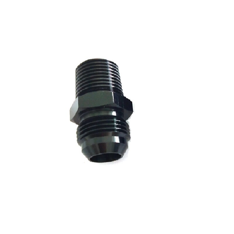 Adaptador recto 6 AN a 3/8 NPT, accesorio negro de – Grandado