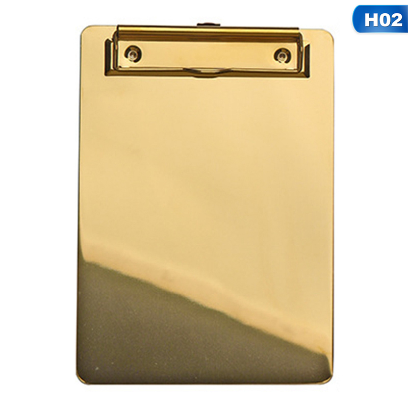 Golden Clipboard Tablet Metal Paper Storage Clips ... – Vicedeal