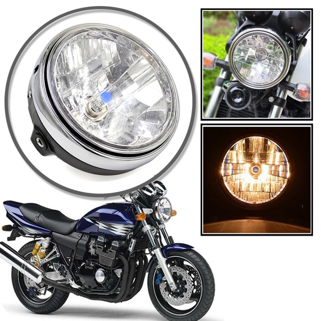Motorcycle Chrome Halogen Front Headlight Lamp For... – Vicedeal