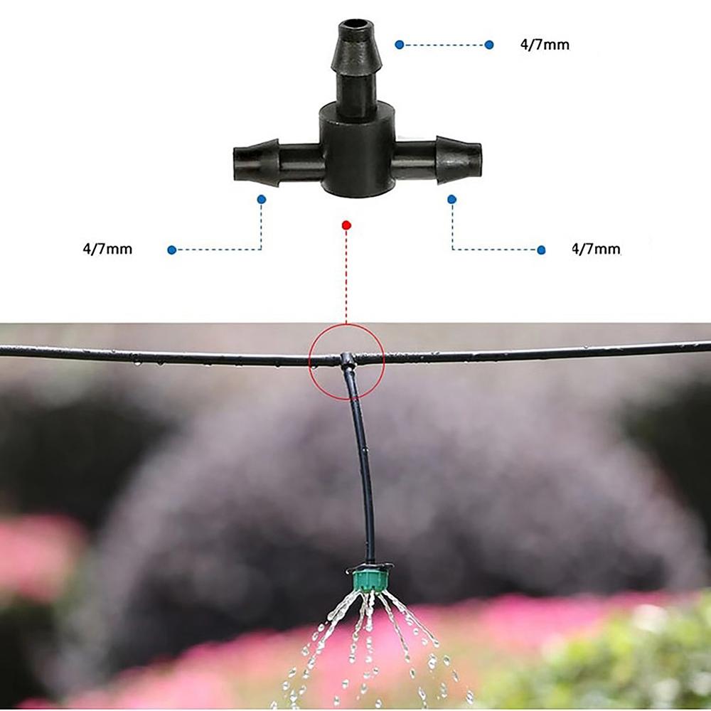 Barbed T Piece 3 Way 4/7mm Connector T Shape Three... – Grandado