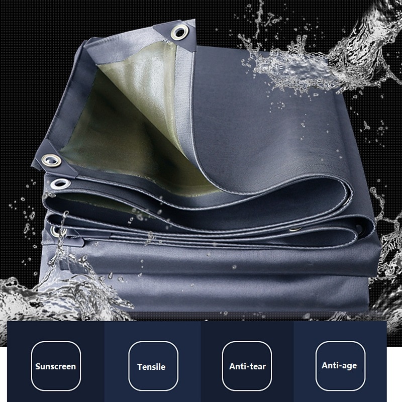 Thick 0.7mm PVC Canvas Tarpaul Rainproof Cloth Out... – Vicedeal
