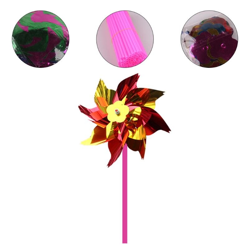 Lawn Pinwheels, Party Pinwheels Windmill Rainbow P... – Grandado