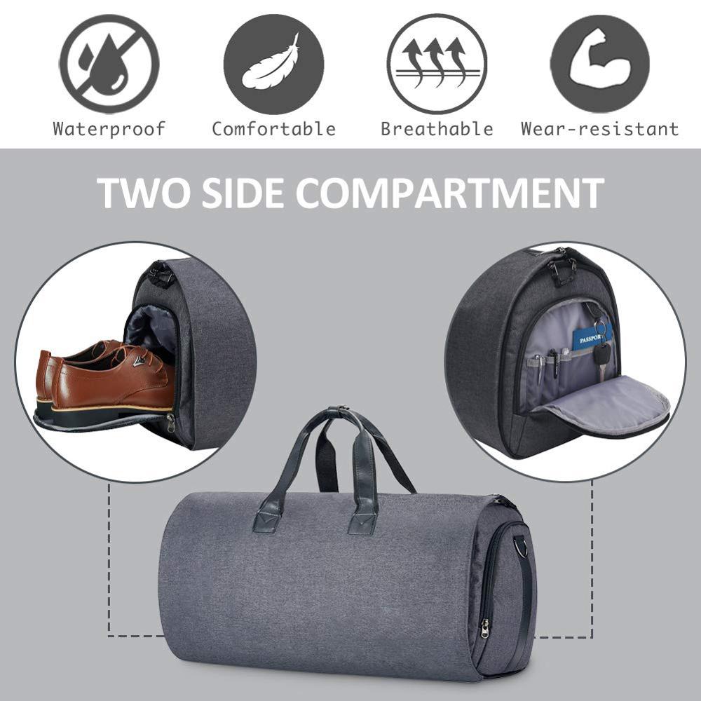 Convertible Garment Suit Travel Duffel Bag, 2 in 1... – Grandado