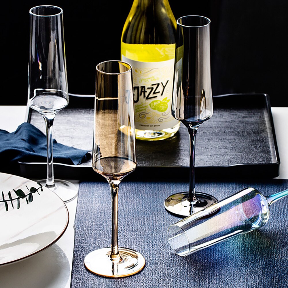 2pcs Goblet Wine Glass Rainbow Plating Wine Mug We... – Vicedeal