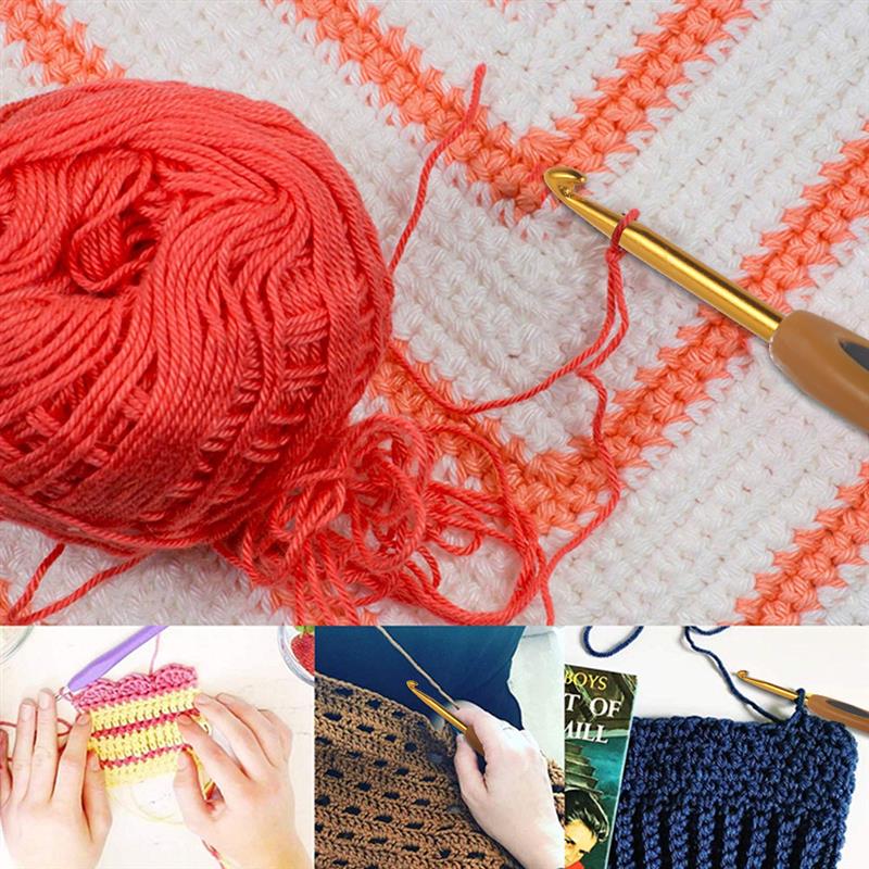 8Pcs Mix Size Crochet Hook Knit Weave Yarn Craft K... – Grandado