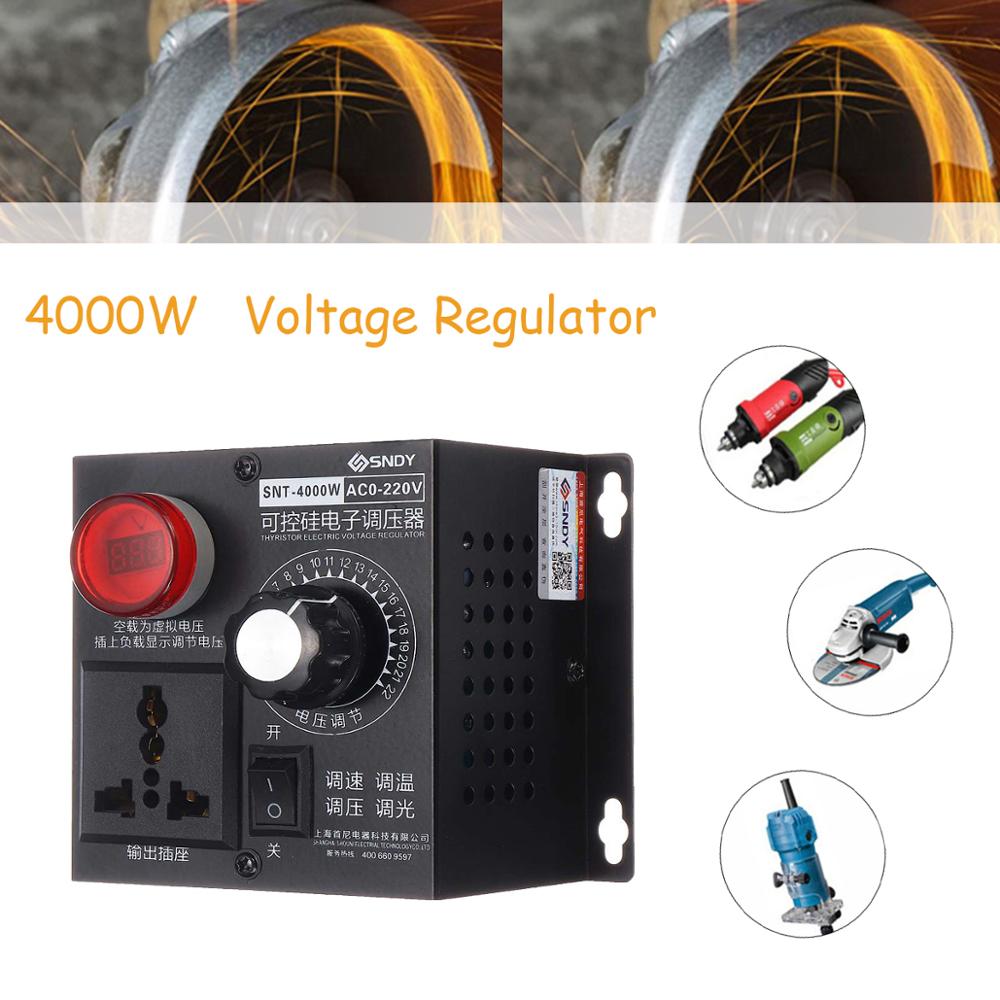18A AC 220V 4000W High-power Motor Fan Voltage Reg... – Grandado