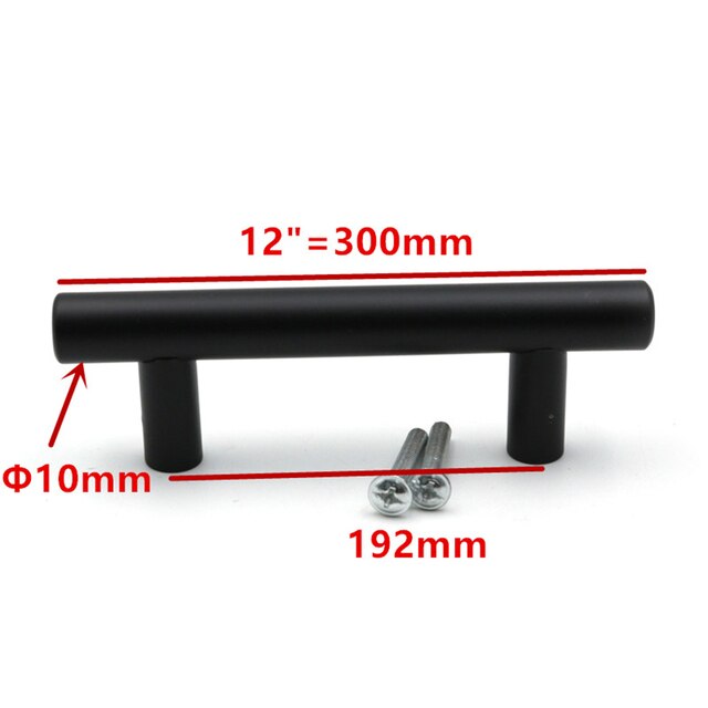 2~12 In Matt Black Stainless Steel Handles Kitchen... – Grandado