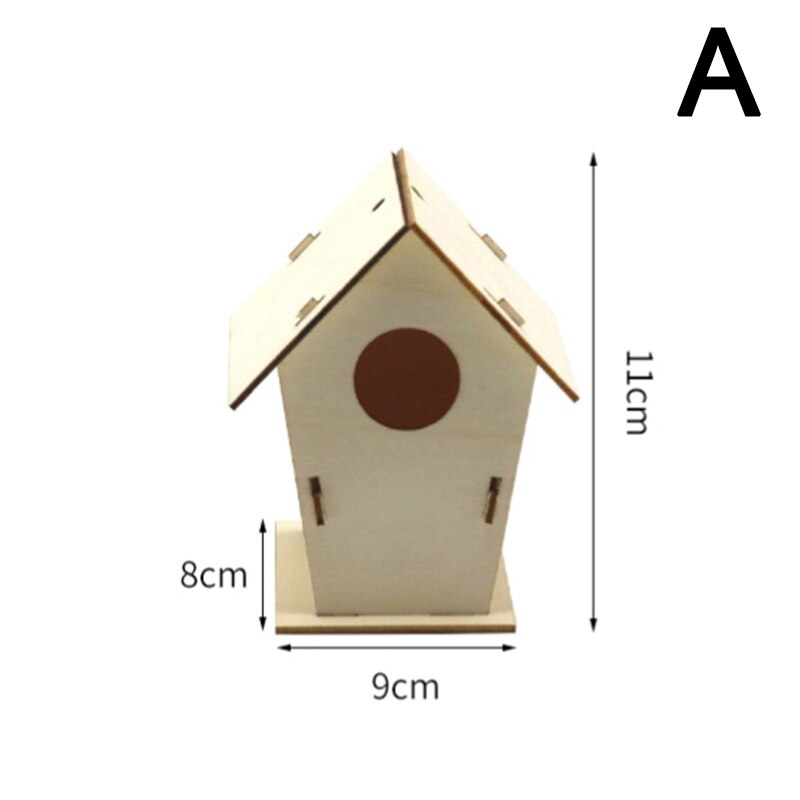 Wood Bird Birdhouse Bird Box Handmade Wooden Outdo... – Grandado