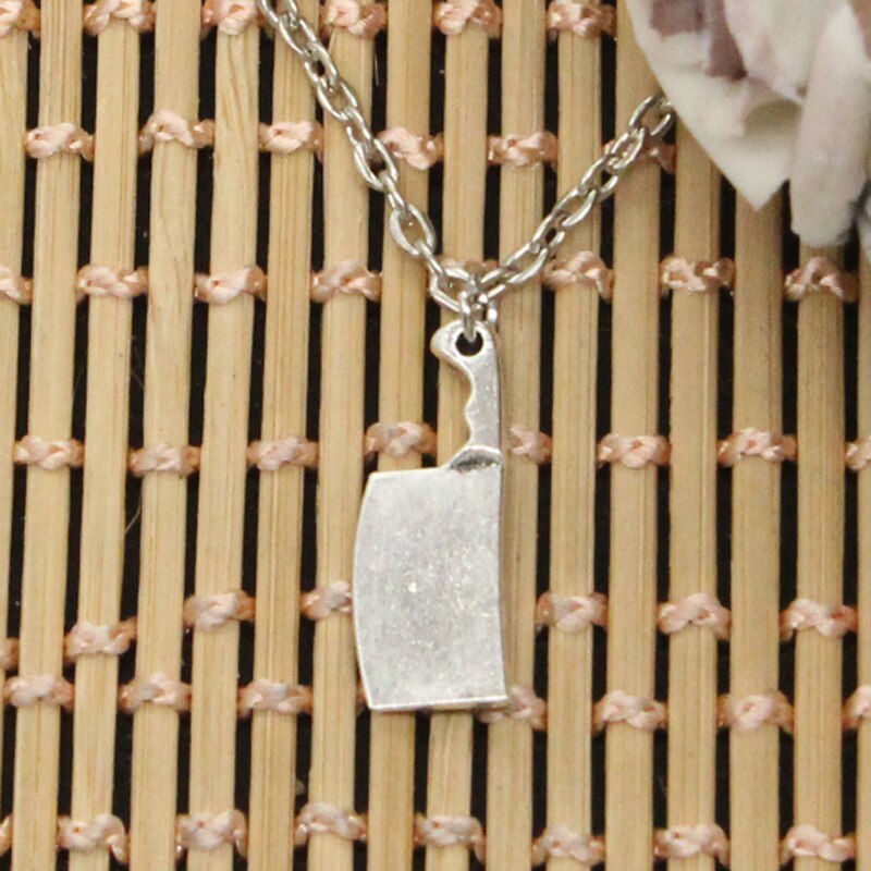 Kitchen Knife Meat Cleaver Pendants Round Cross Ch... – Grandado