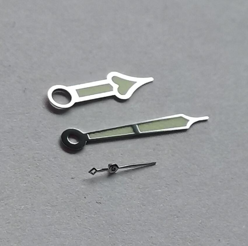 35mm Watch parts 6498 dial green Big number lumino... – Grandado