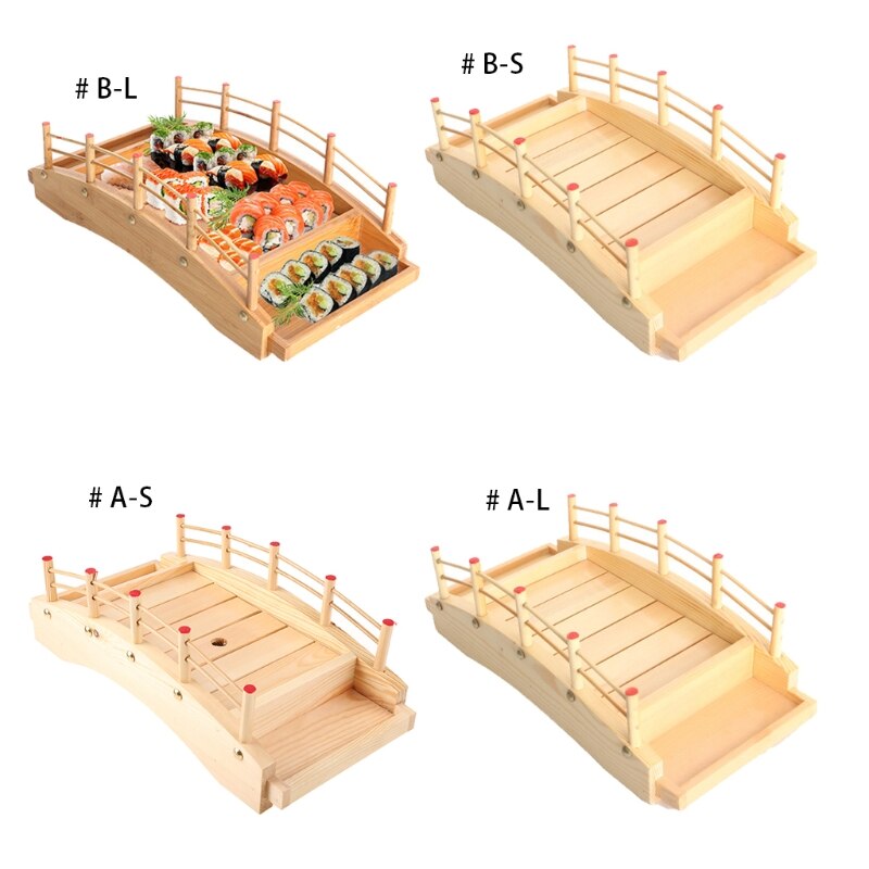 Sushi Bridge Serving Tray Household Sushi Bamboo S... – Grandado