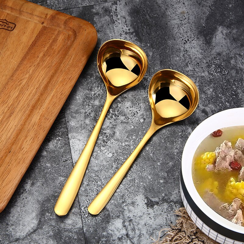 Roestvrij Staal Soep Lepel Huishouden Pap Tafel Le... – Grandado