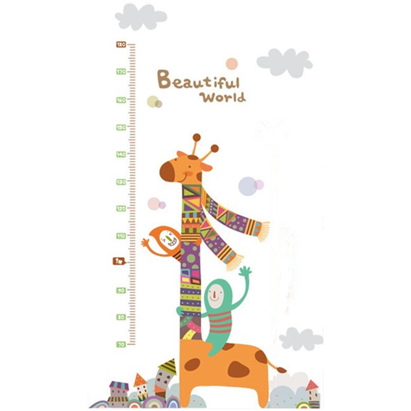 180cm Giraffe height stickers cartoon Animal 3d wa... – Grandado