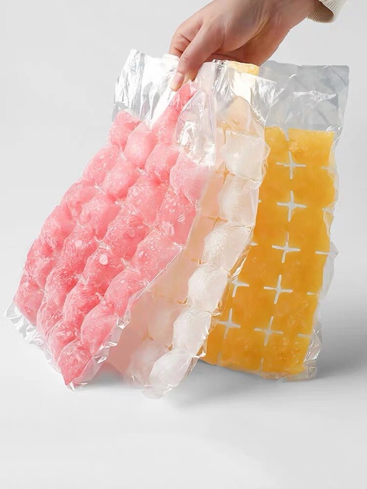Ice bag disposable ice bag lattice transparent blu... – Grandado