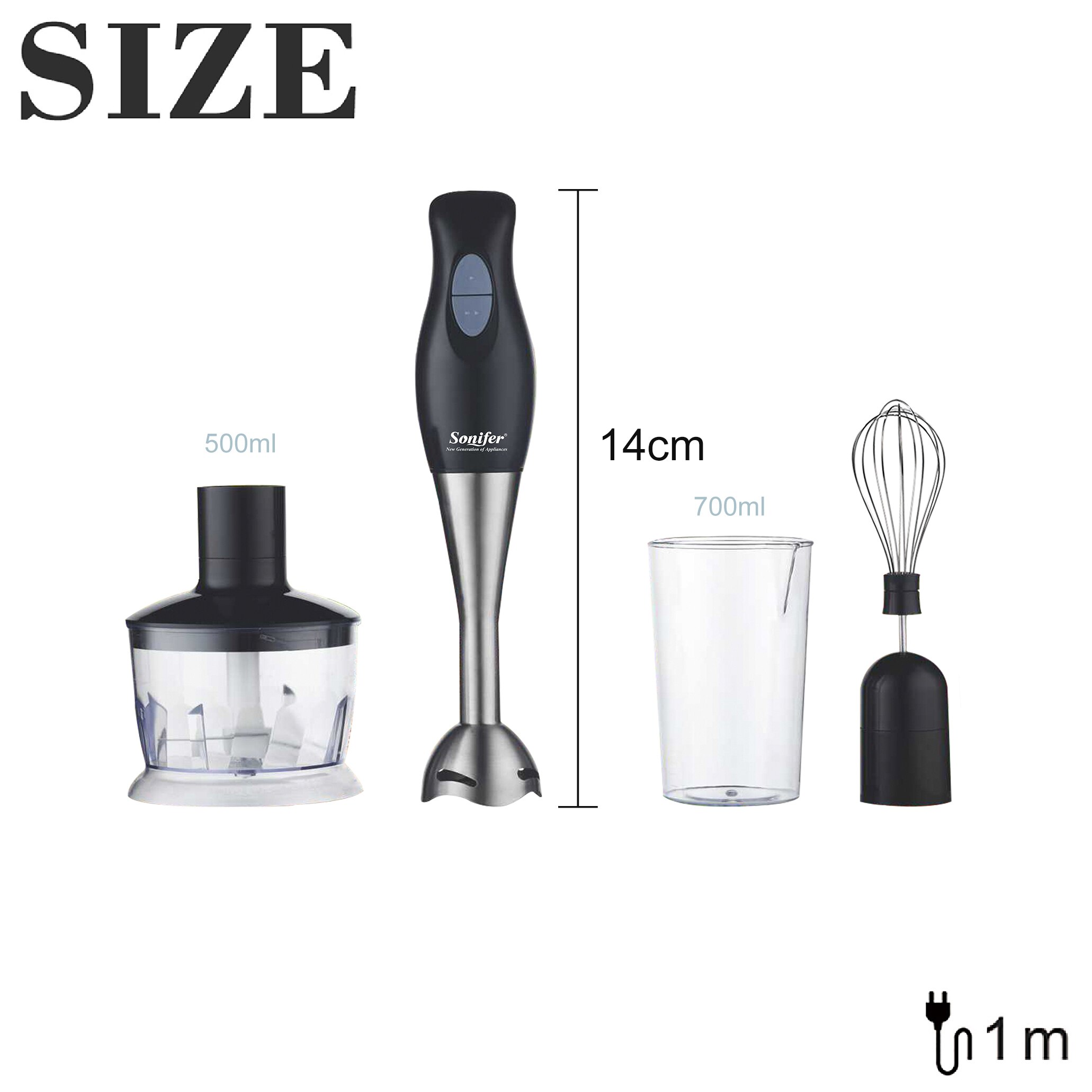 2 Speed Blender 4 in 1 Electric Food Mixers Kitche... – Vicedeal