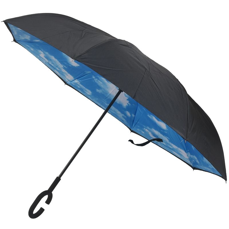 Sky Cloud Folding Reverse Umbrella Double Layer In... – Grandado