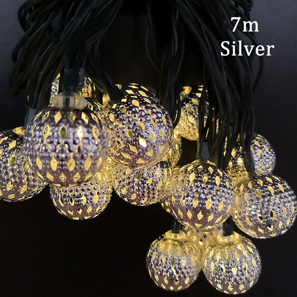7m 50LED Solar Moroccan Garden LED String Light Ha... – Grandado