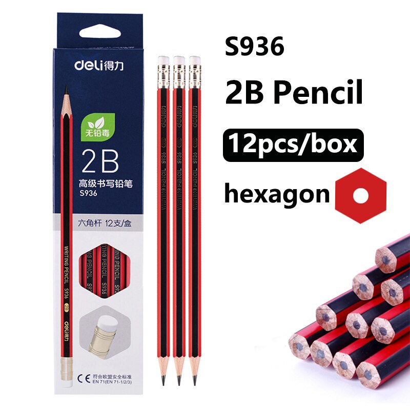 12Pcs/set Standard Pencils HB2B Triangle Pencils w... – Grandado