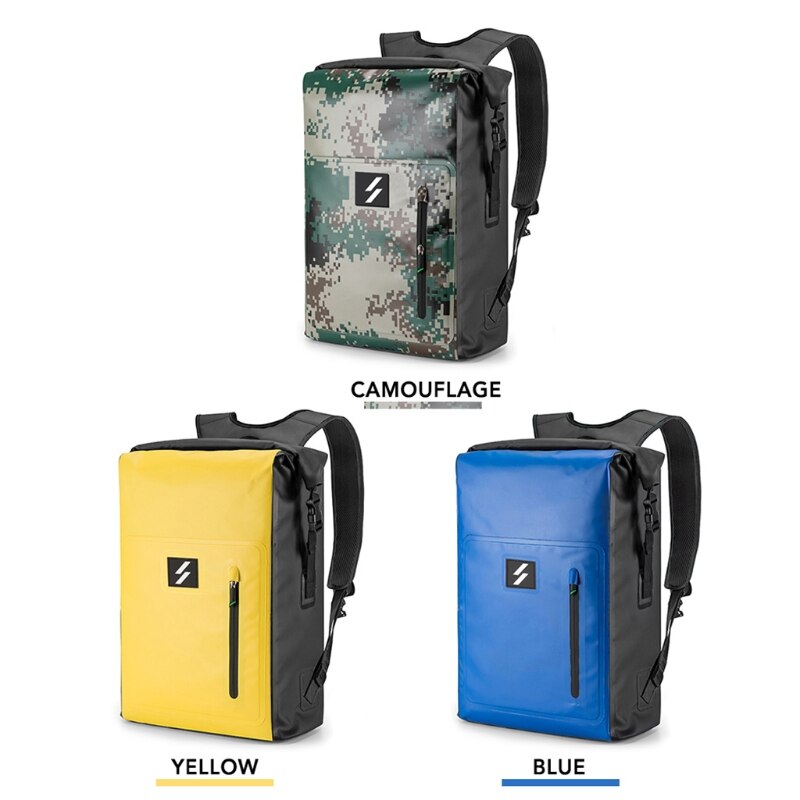 25L Large Capacity PVC Backpack Roll Top Waterproo... – Vicedeal