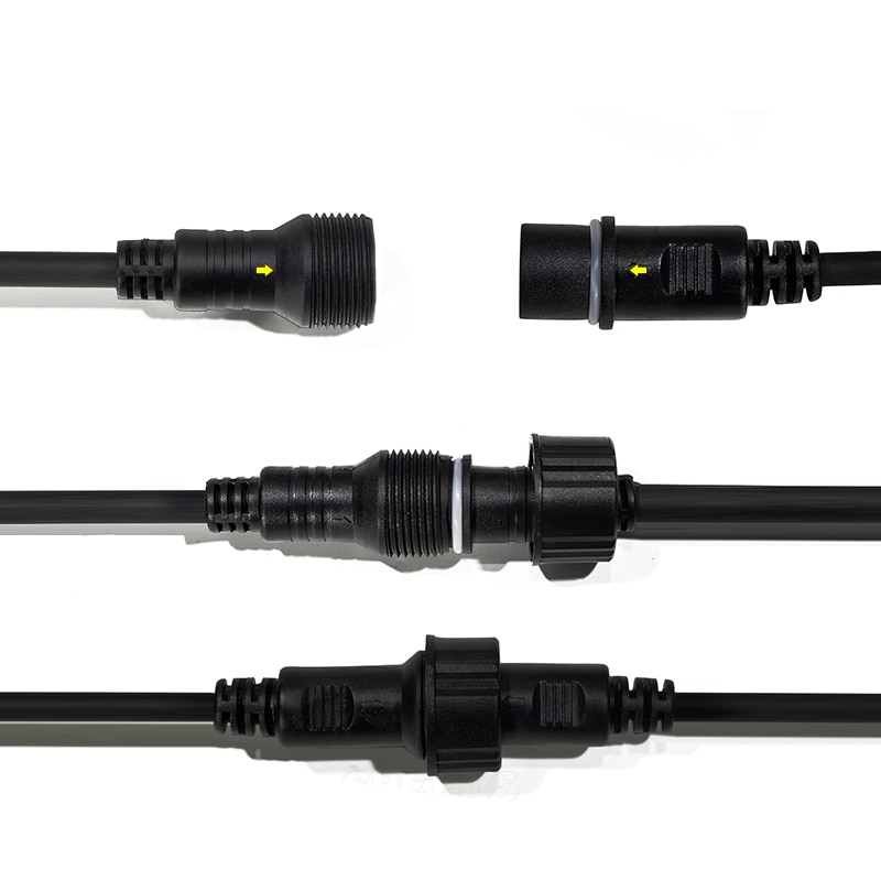 4Pcs Wasserdichte Power Kabel & DMX Signal Kabel S... – Vicedeal