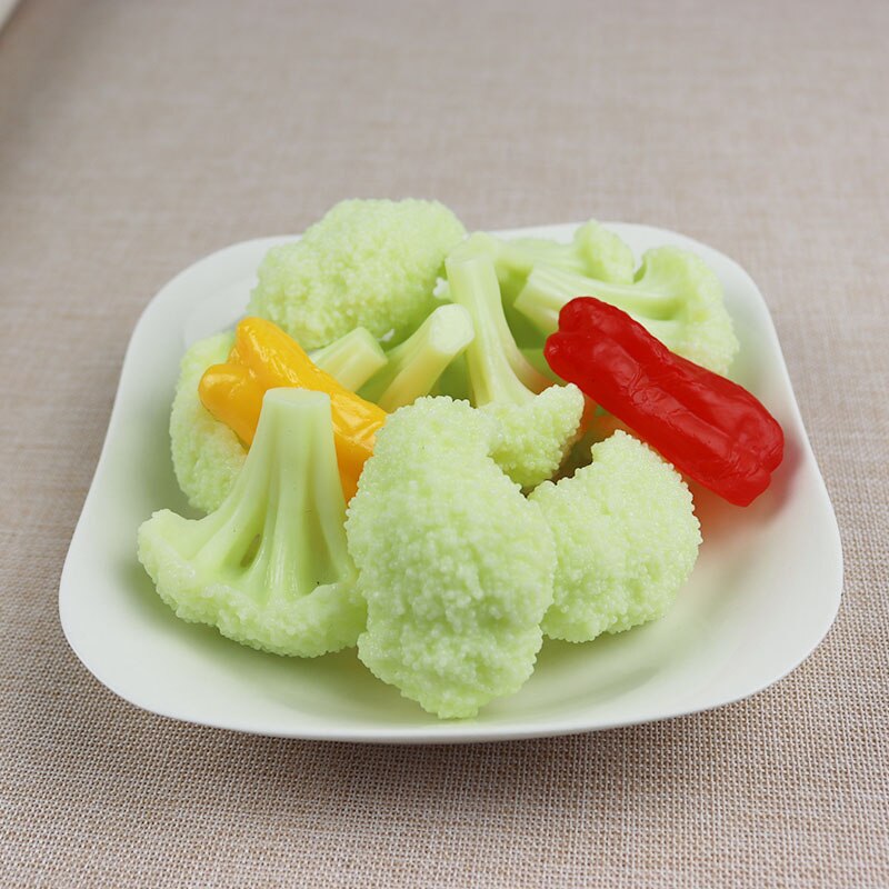 Artificial Vegetables Cauliflower Broccoli Food Mo... – Grandado