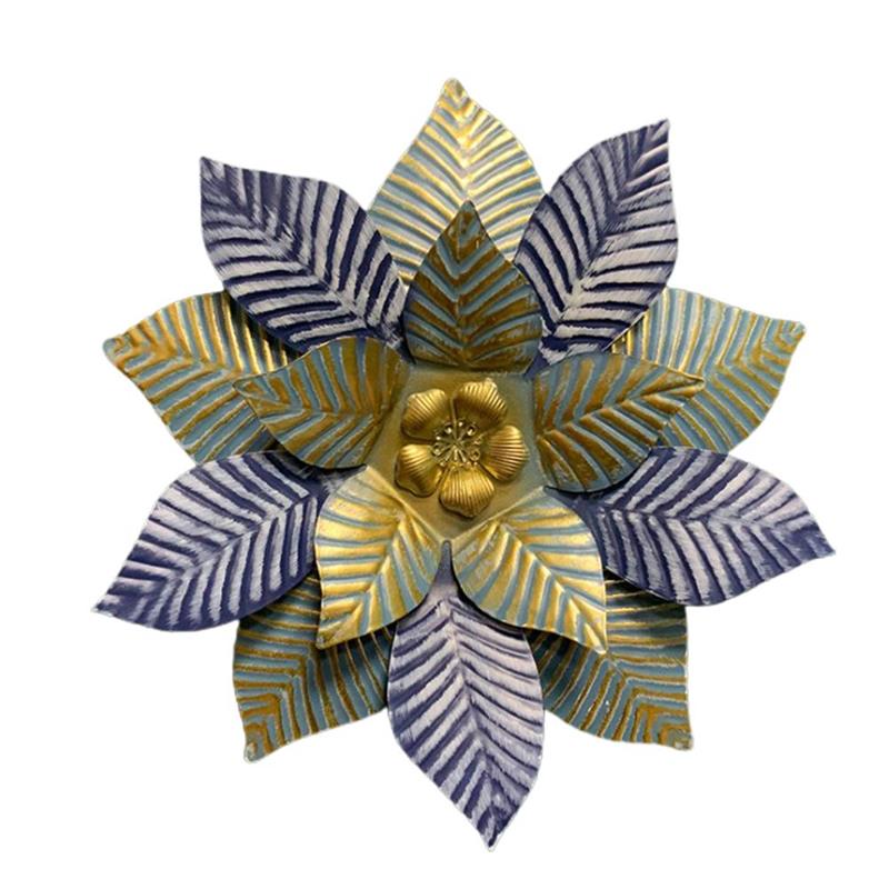 3D Sense Metal Flower Ornament Four-Layer Petal Wa... – Grandado