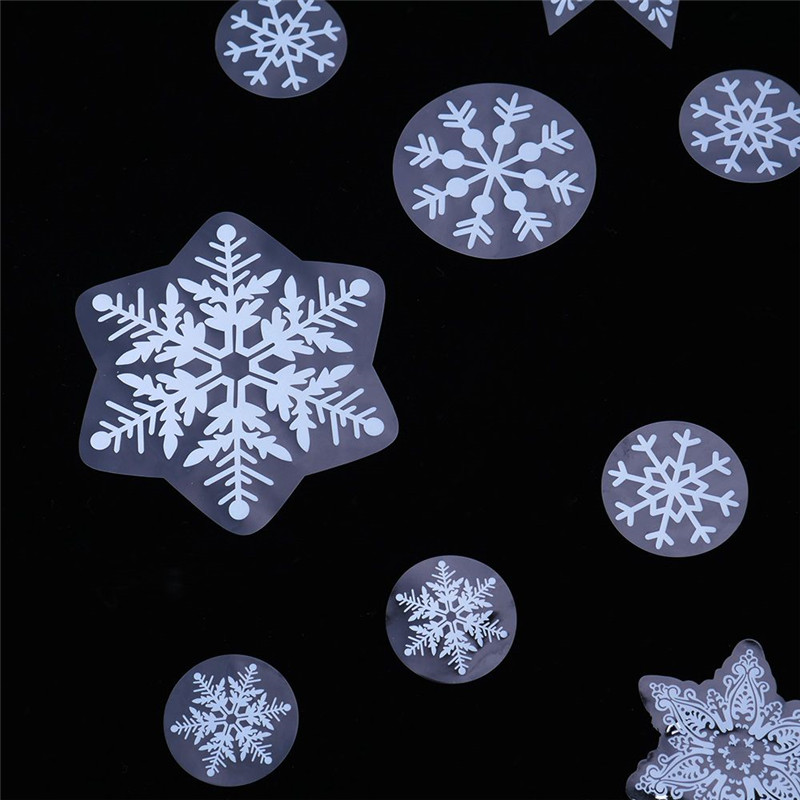 1 Sheet Reusable White Christmas Snowflake Window ... – Grandado