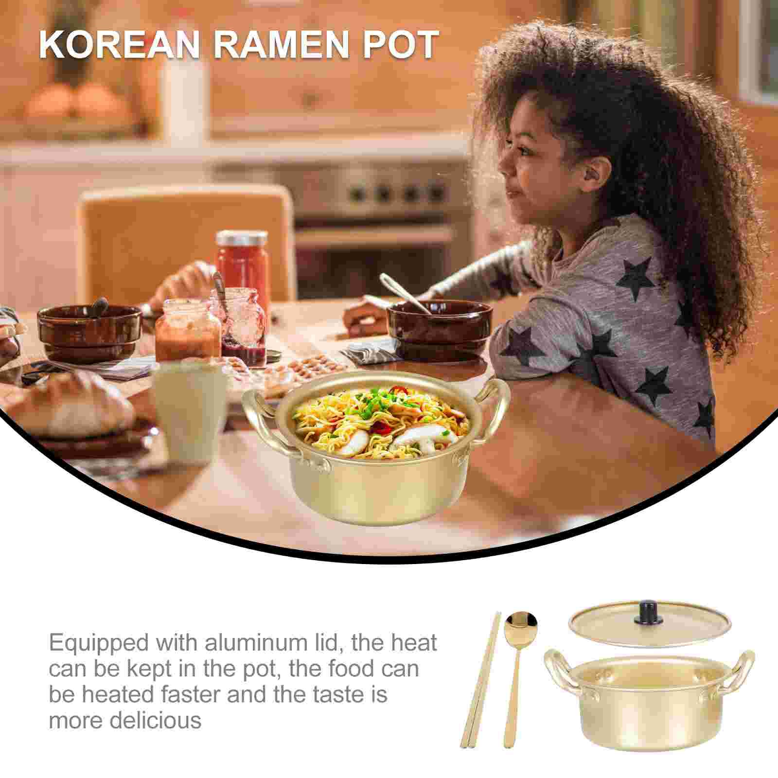 1 Set Korean Ramen Pot Double Ears Pot Kitchen Coo... – Vicedeal