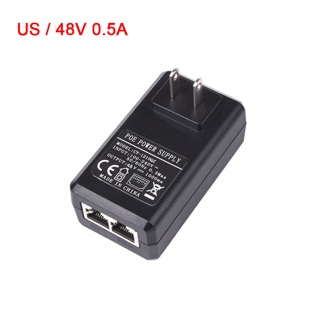 1000Mbps POE Injektor 15V1A/24V1A/48V 0,5 A Ausgan... – Grandado
