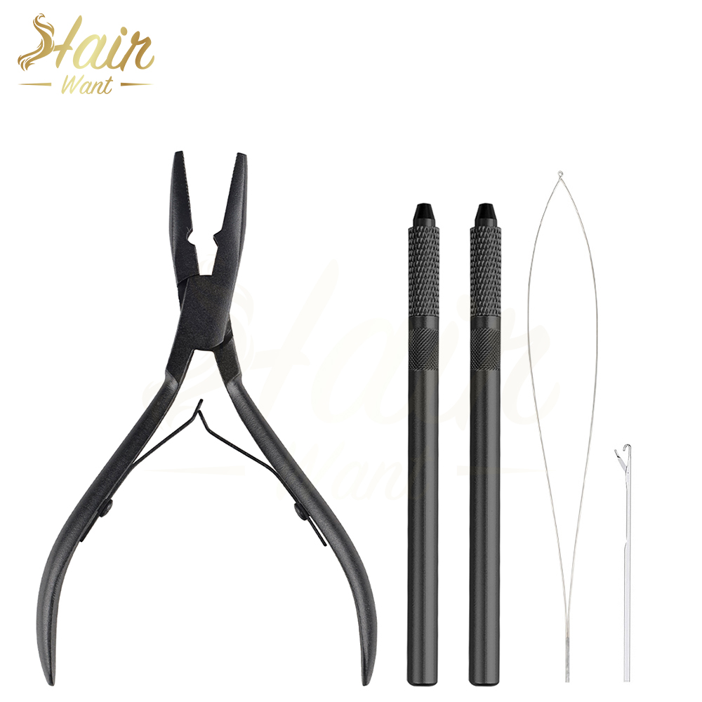 Hair Want Hair Extension Tool Kit Microlink Pliers... – Grandado