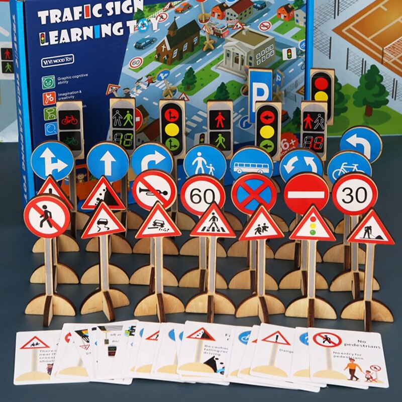 Street Road Signs Playset Traffic Signs Playset Mi... – Grandado