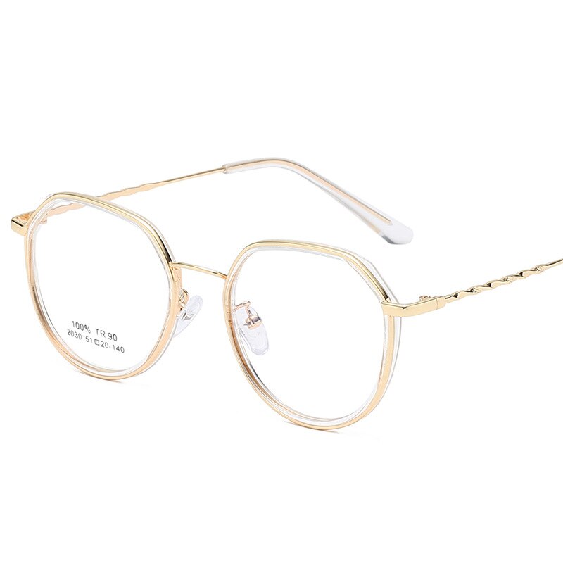 Higodoy Classic Gold Metal Glasses Frame Women Cle Vicedeal