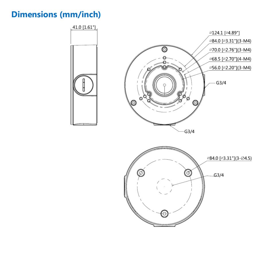 Original dahua pfa 130- e aluminiumslegering metal... – Grandado
