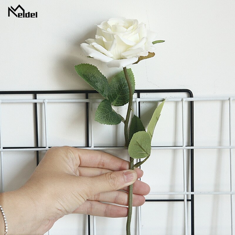 Meldel kunstig silke rose blomst brudepige diy buk... – Grandado