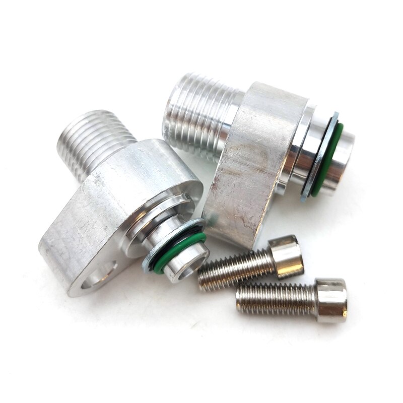 AC Compressor adapter fittings Billet Aluminum For... – Grandado
