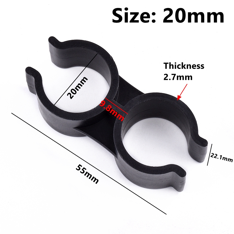 20mm 25mm PVC Double U-type Pipe Clamp Garden Wate... – Grandado