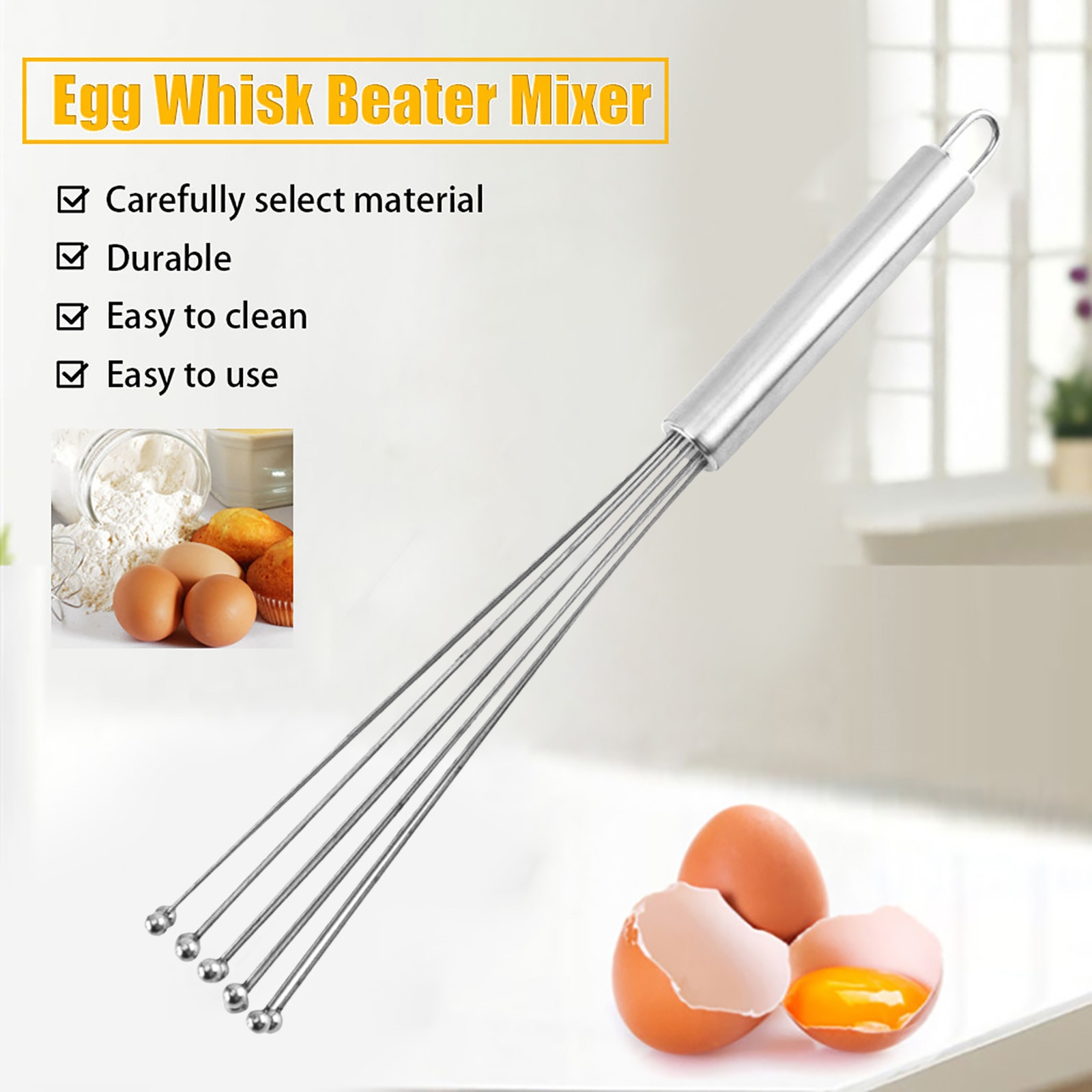 Eieren Garde Eieren Klopper Bal Mixer Handmixer Ko... – Grandado